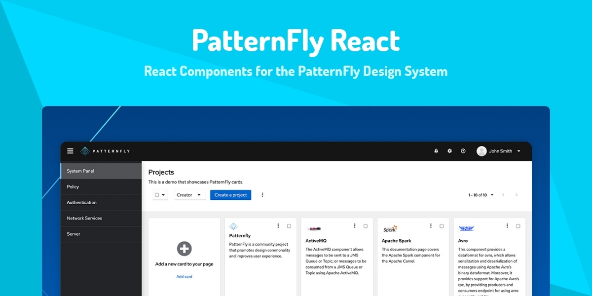 Patternfly React React Components For The Patternfly Design System Made With Reactjs